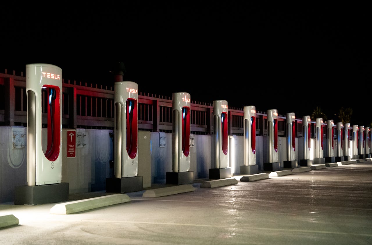 Tesla Unfolds Vision Worlds Largest Supercharger Site With 200